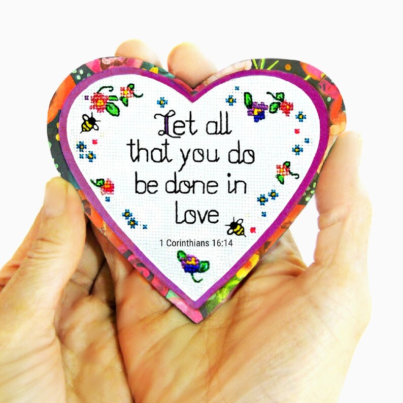 1 Corinthians 16:14 Let All You Do Be Done in Love Bible | Etsy