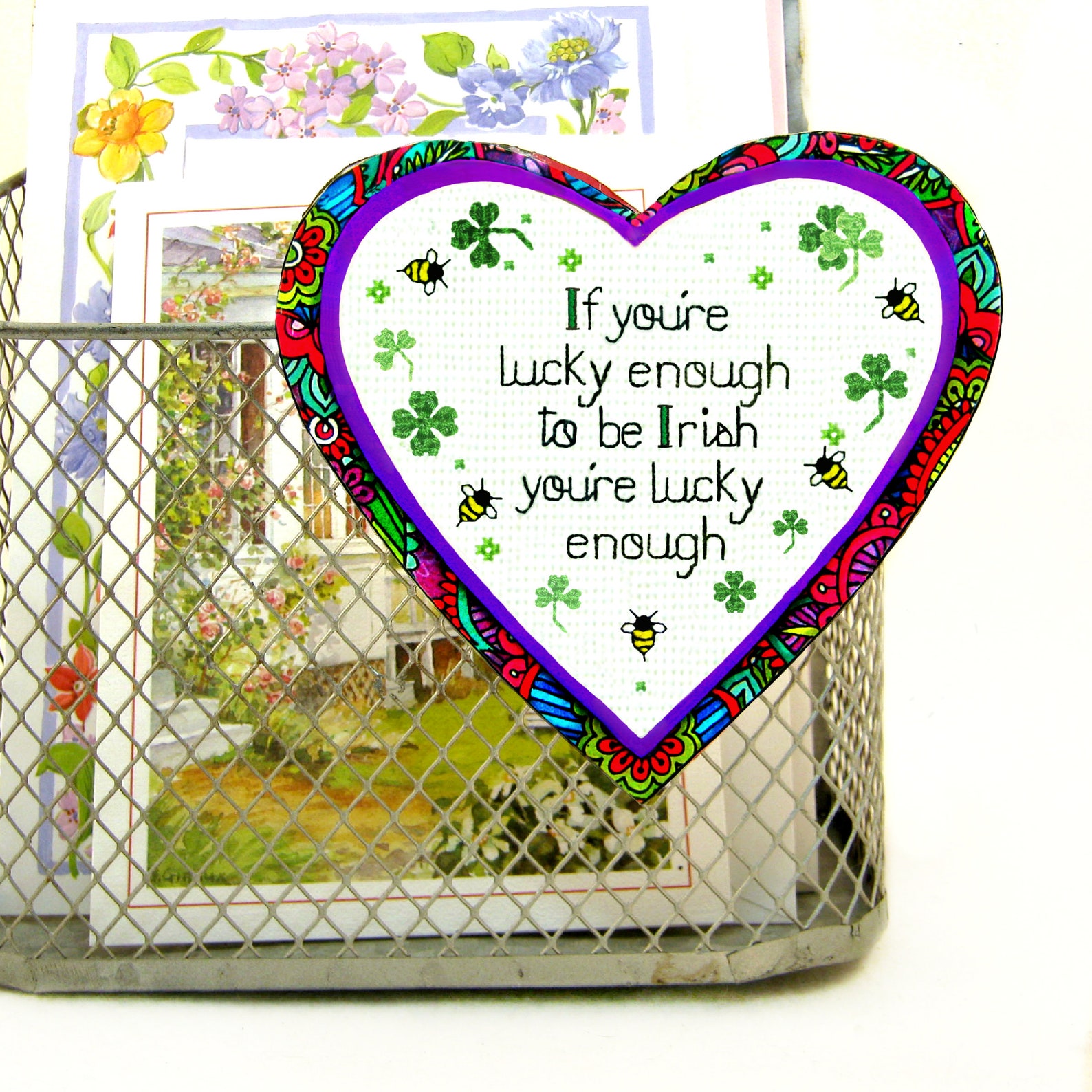 Irish Blessing Heart Magnet Irish Gifts Luck of the Irish | Etsy