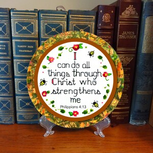 Philippians 4:13, I Can Do All Things Through Christ, Scripture Plaque ...