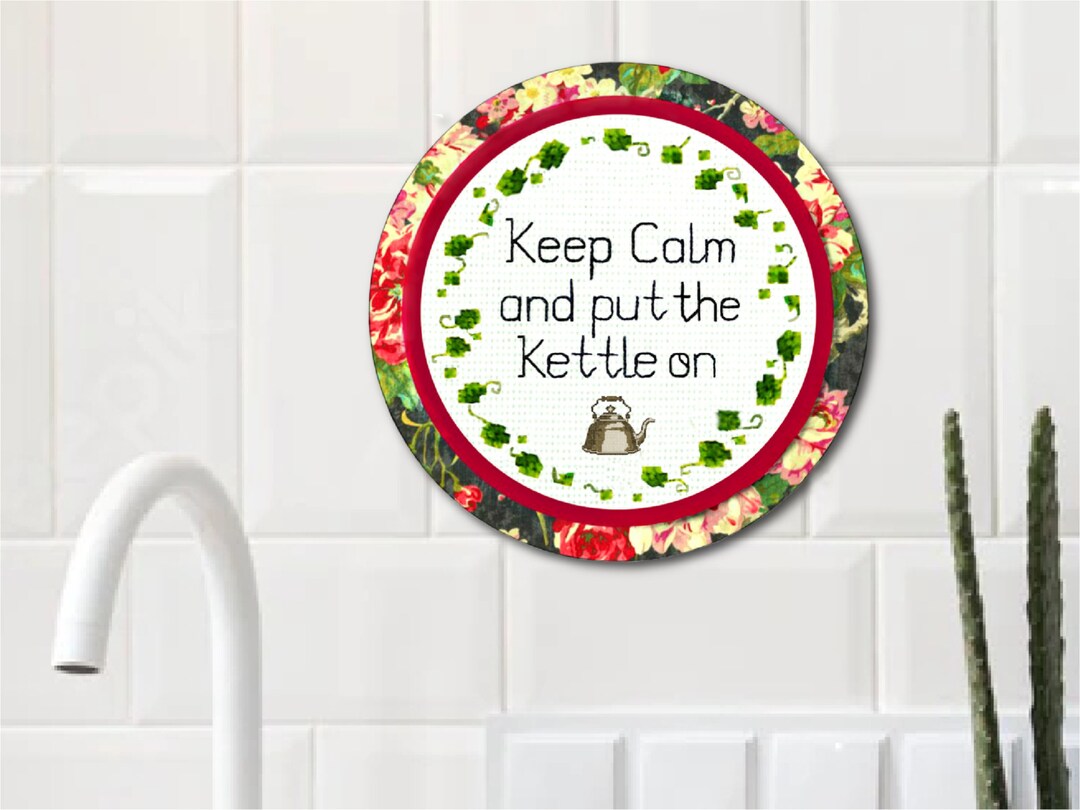 Keep Calm and Put the Kettle On, Plaque, Gift for Tea Lover, Keep Calm ...