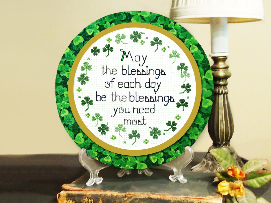 Irish Blessing Plaque, May the Blessings of Each Day Be the Blessings ...