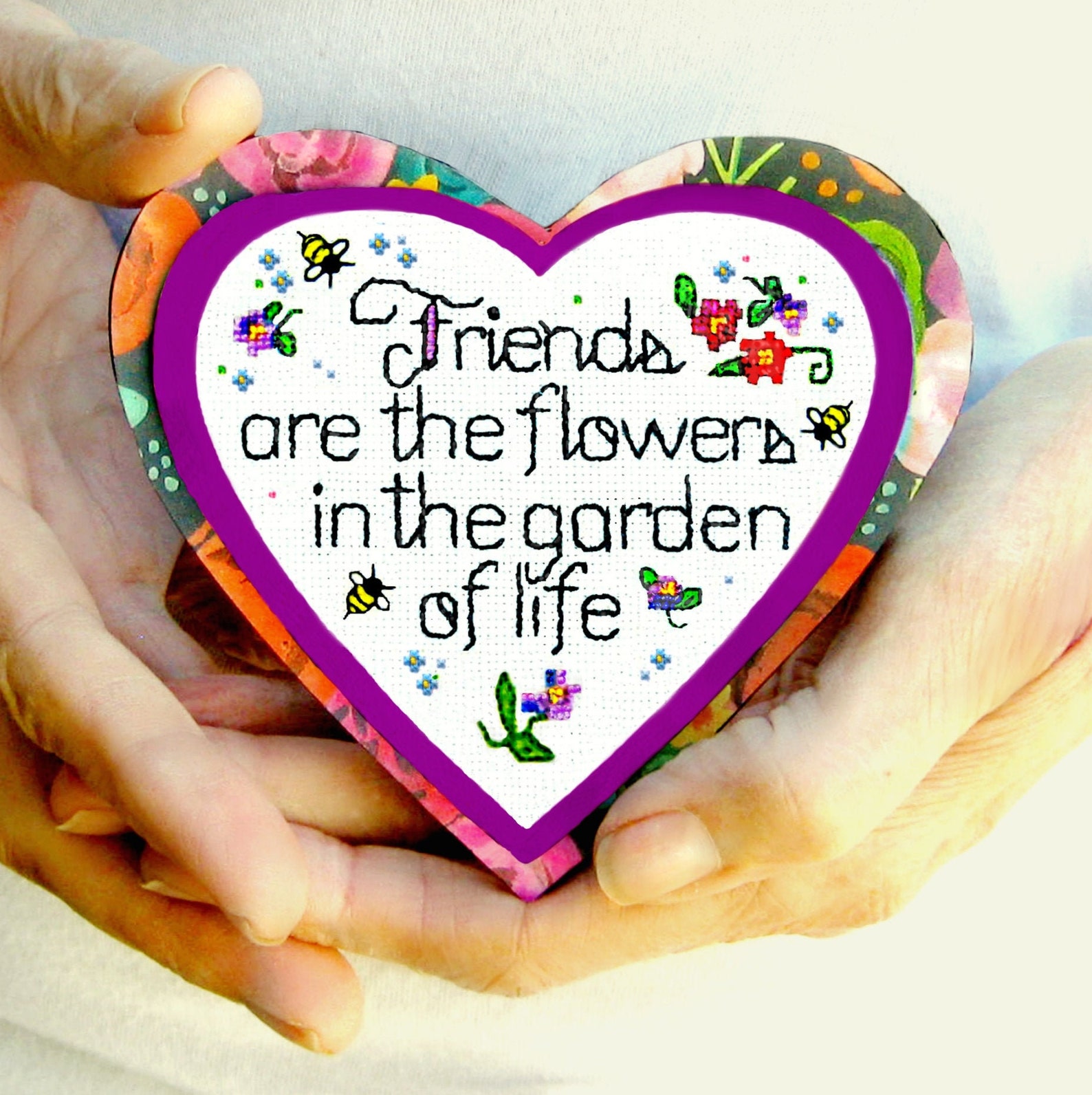 Friends Are Flowers in the Garden of Life, Magnet, Gift for Friend ...