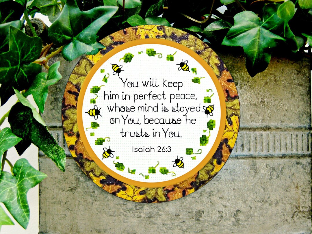 You Will Keep Him in Perfect Peace, Scripture Magnet, Isaiah 26:3 ...