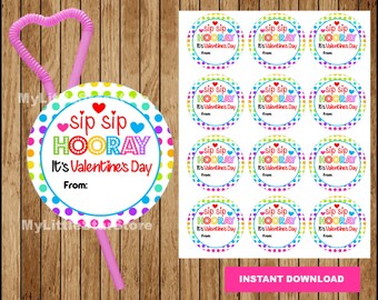 Sip sip hooray card | Etsy