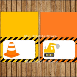 Construction Food Labels, Printable Construction Tent Cards ...