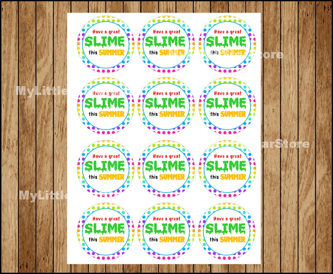 End of School Year Gift Tag Have a Great Slime Summer Tag | Etsy