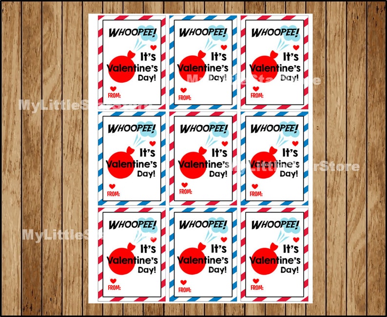 Whoopee Cushion Valentine Card, Funny Kids Valentine Cards, Non-candy ...
