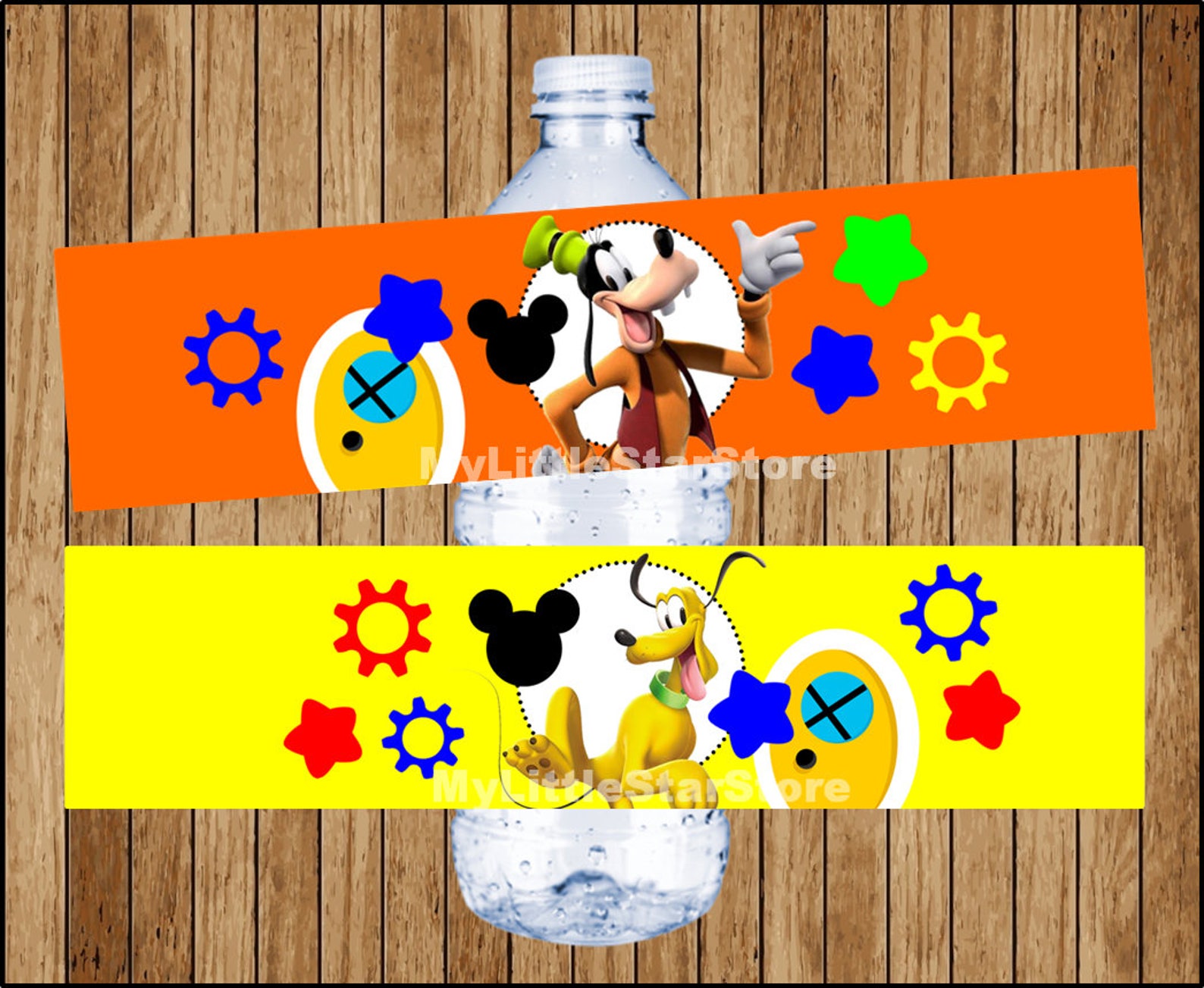 Mickey Mouse Bottle Labels Printable Mickey Mouse Water | Etsy