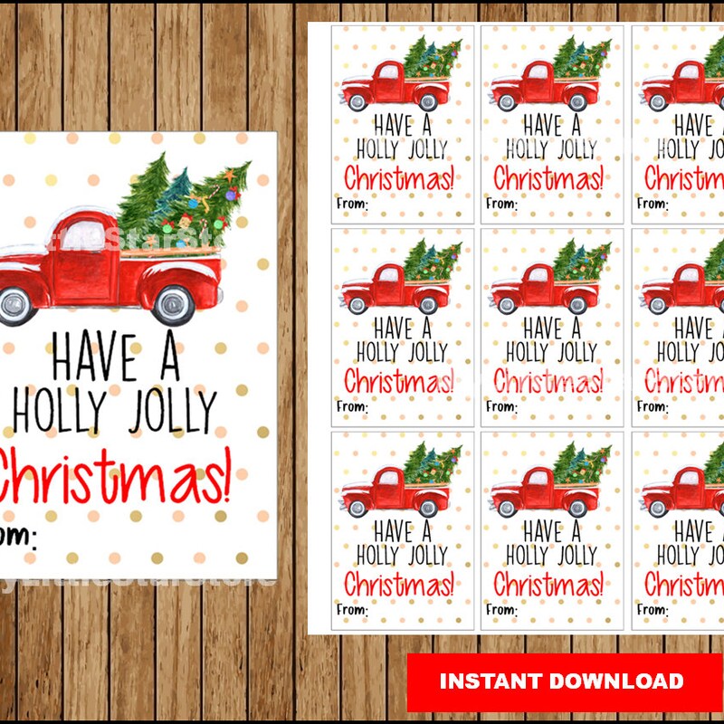 Holly Gift Tags - 60+ Gift Ideas for 2025