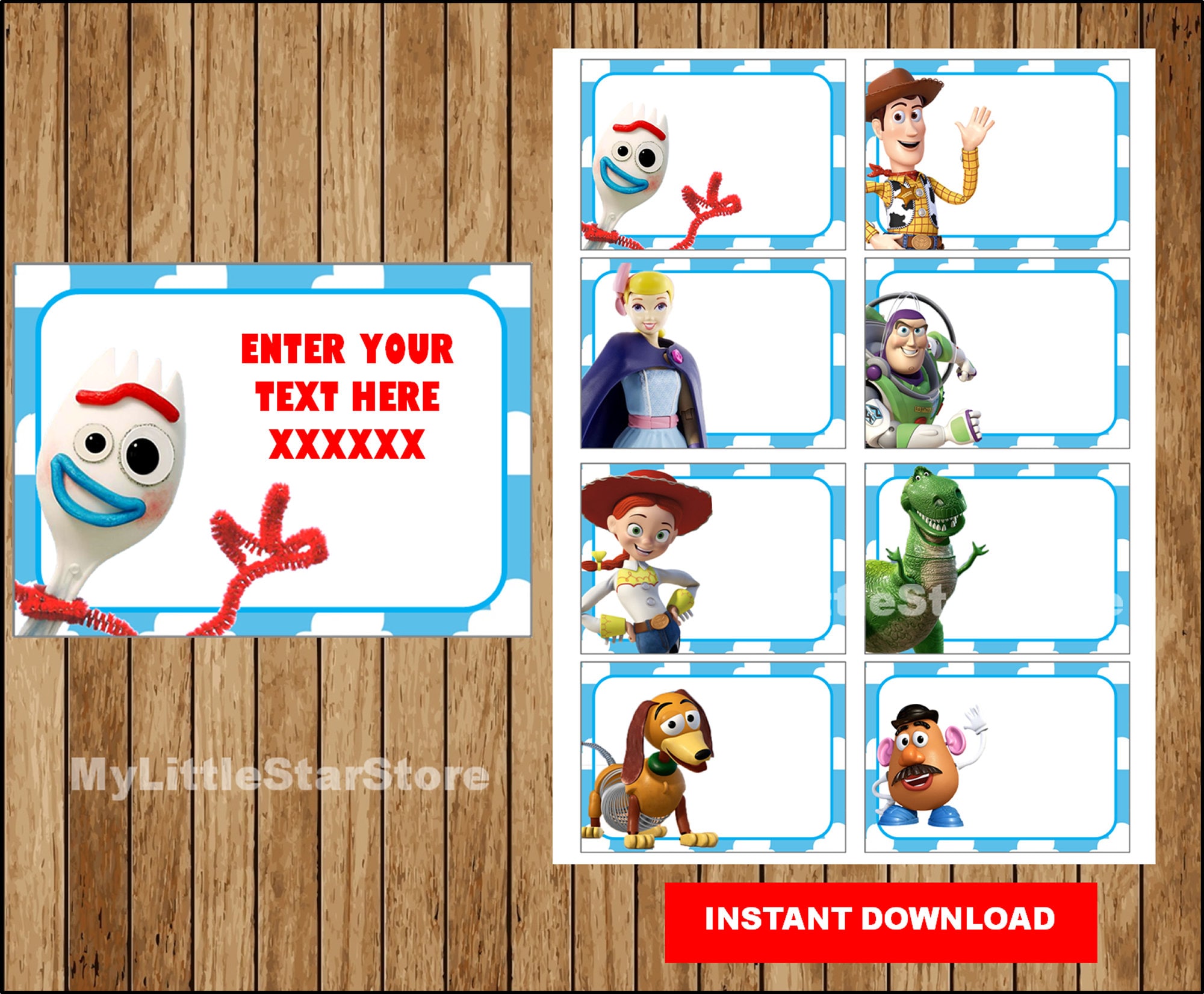 Toy Story Printable Labels Toy Story Party Printables Over The Big