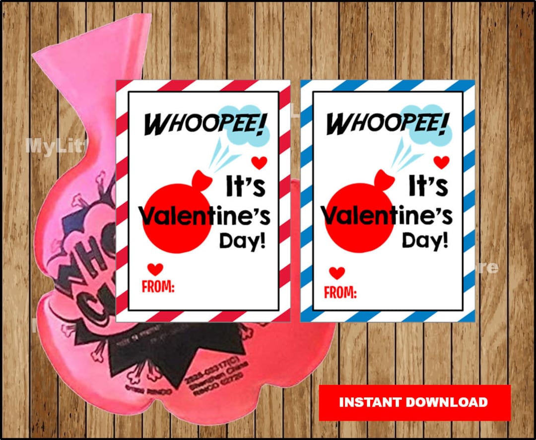 Whoopee Cushion Valentine Card, Funny Kids Valentine Cards, Non-candy ...
