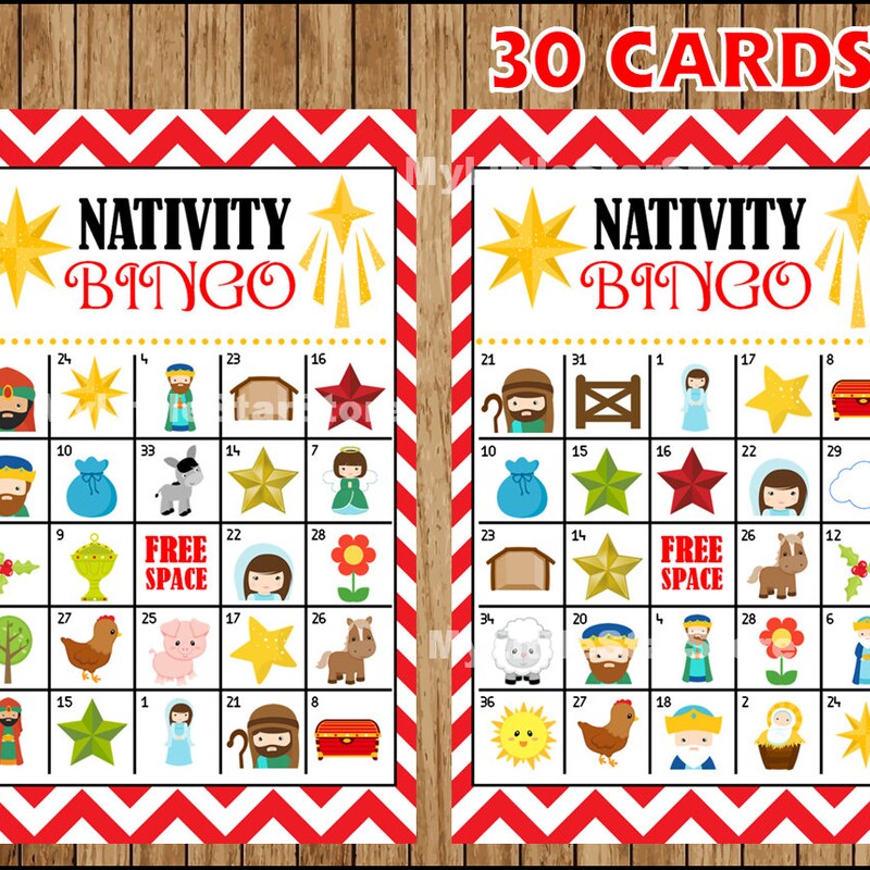 Nativity Bingo - Etsy