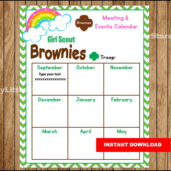 Brownie Girl Scout - Etsy
