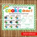 ABC Girl Scout Cookie Order Form ABC Girl Scouts Cookie - Etsy