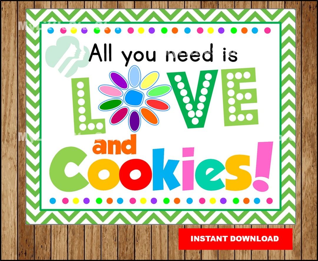 Girl Scout Cookie Sign Girl Scout Cookie Booth Sign - Etsy