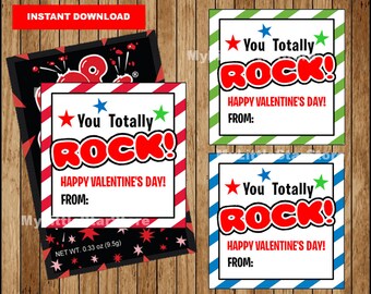 You Rock Valentine | Etsy