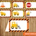 Construction Food Labels, Printable Construction Tent Cards ...