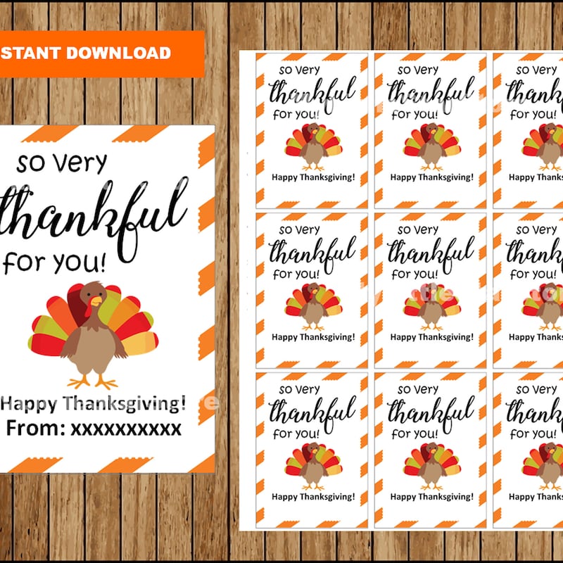 Thanksgiving Tags - Etsy
