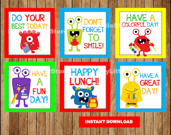 Sports Lunch Box Notes for Kids Lunchbox Note Cards | Etsy