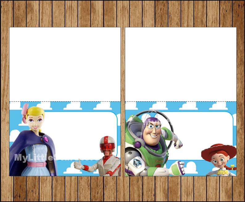 Toy Story 4 Food Labels, Printable Toy Story Food Tent Cards, Toy Story ...