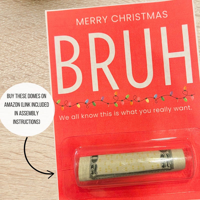 Bruh Money Holder Template - Etsy