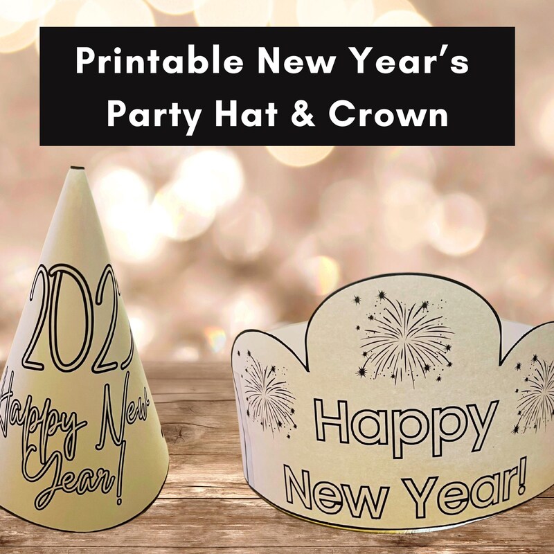 New Years Hats 2025 - Etsy