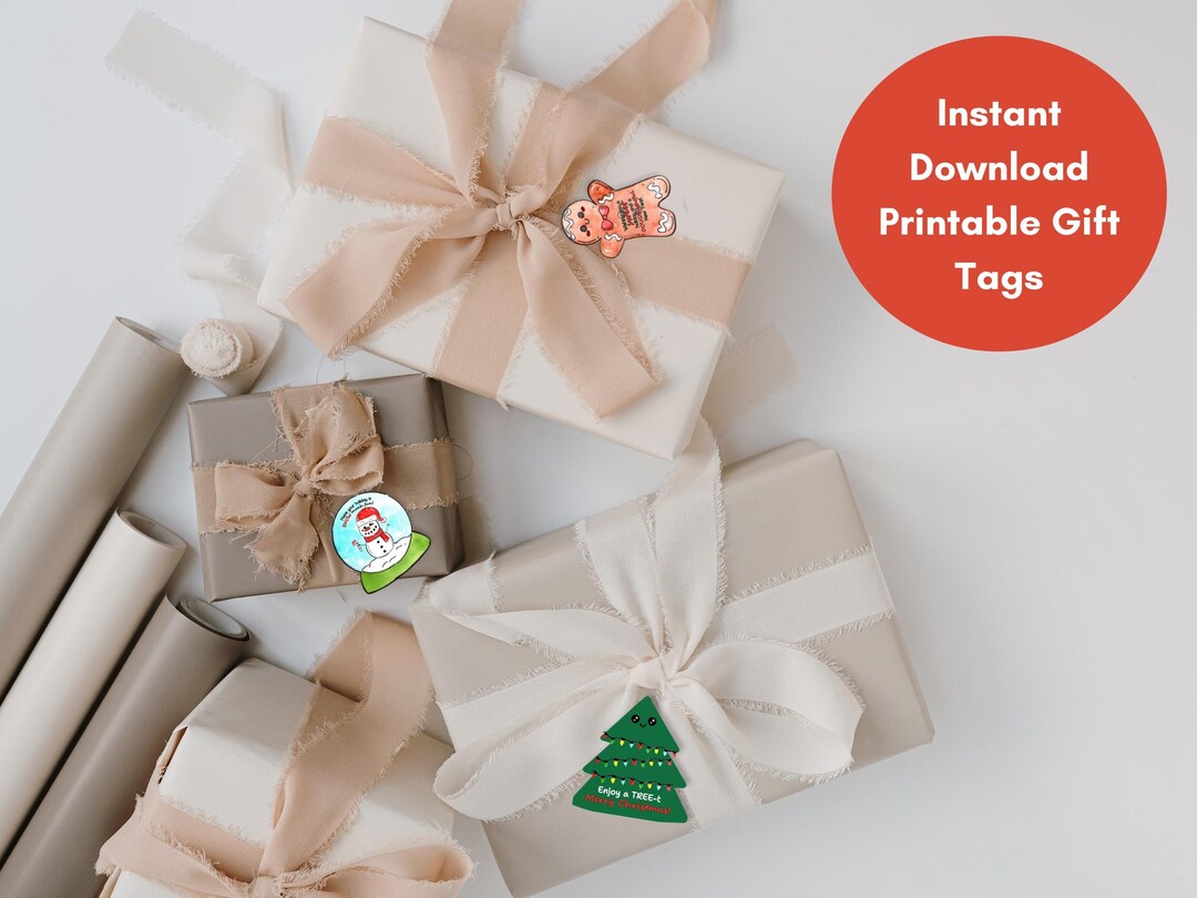 Bilingual Gift Tags, Printable Spanish Christmas Gift Tags, Instant ...