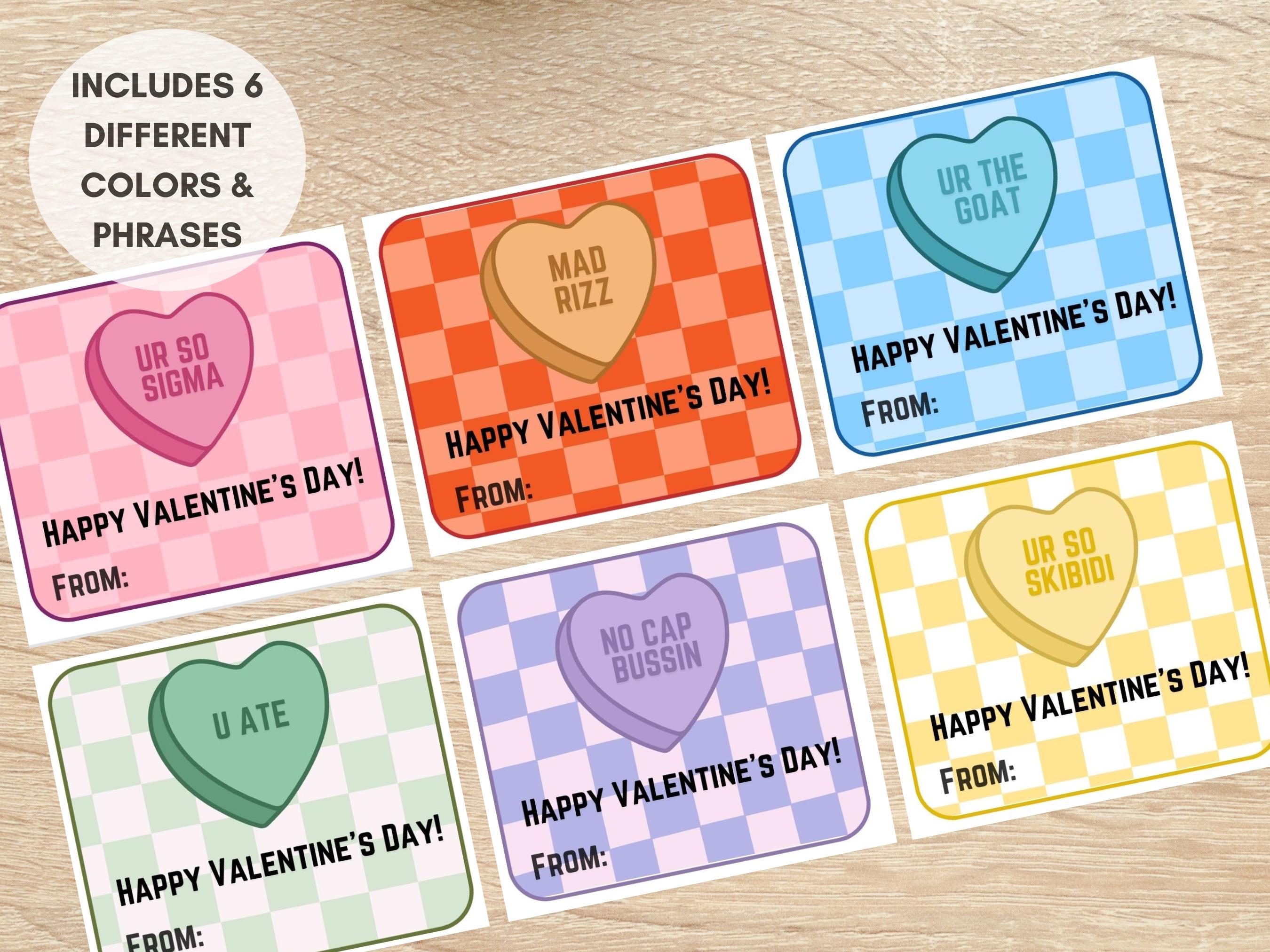 Teen Slang Candy Hearts | School Exchange Valentine | Funny Candy ...