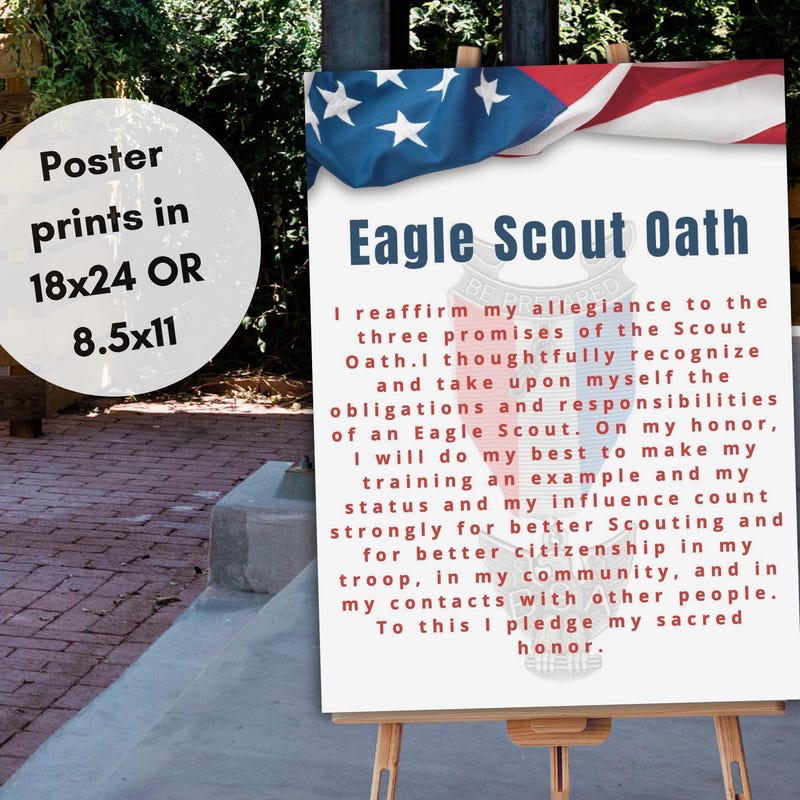 Eagle Scout Printables - Etsy