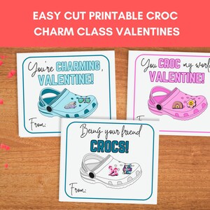 Croc Charm Valentines, Classroom Party Gifts, Easy Kid's Valentine ...