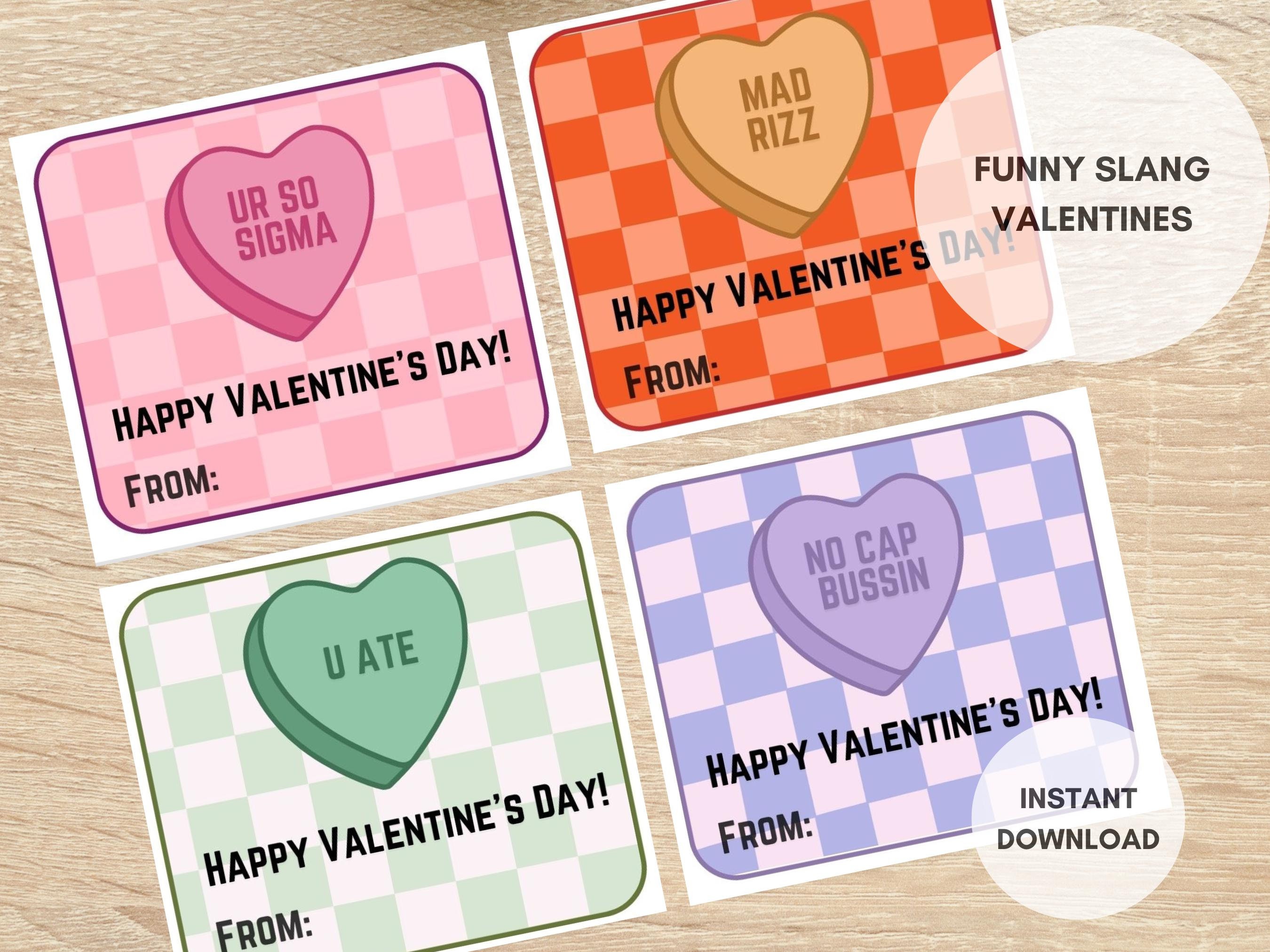 Teen Slang Candy Hearts | School Exchange Valentine | Funny Candy ...