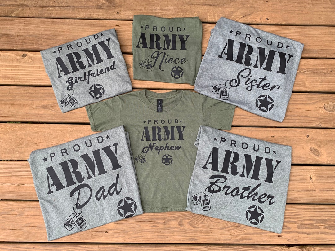 Military Family Custom Shirts, Custom Army Shirts, Proud Army Family ...
