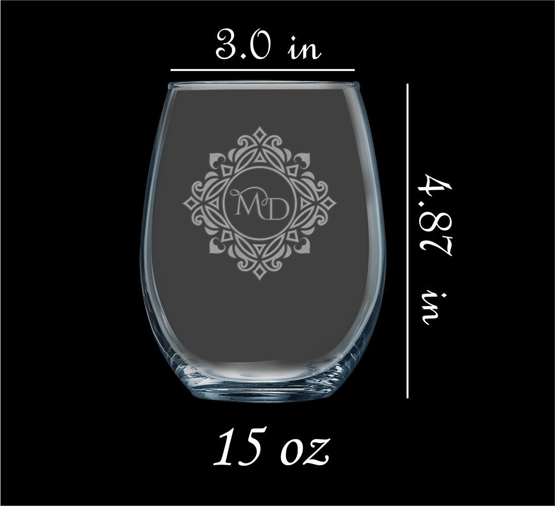 Personalized Stemless Wine Glass Engraved Wine Glass Custom - Etsy