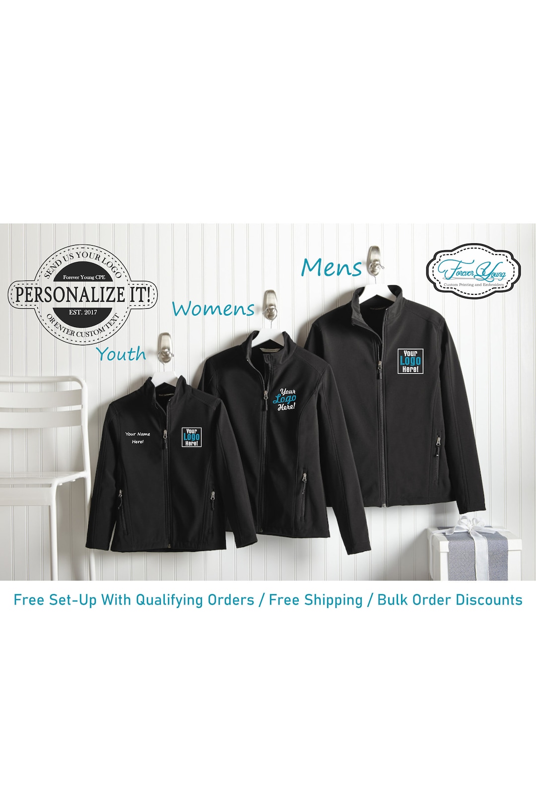 Custom Embroidered Jackets, Personalized Business Jackets, Soft Shell ...