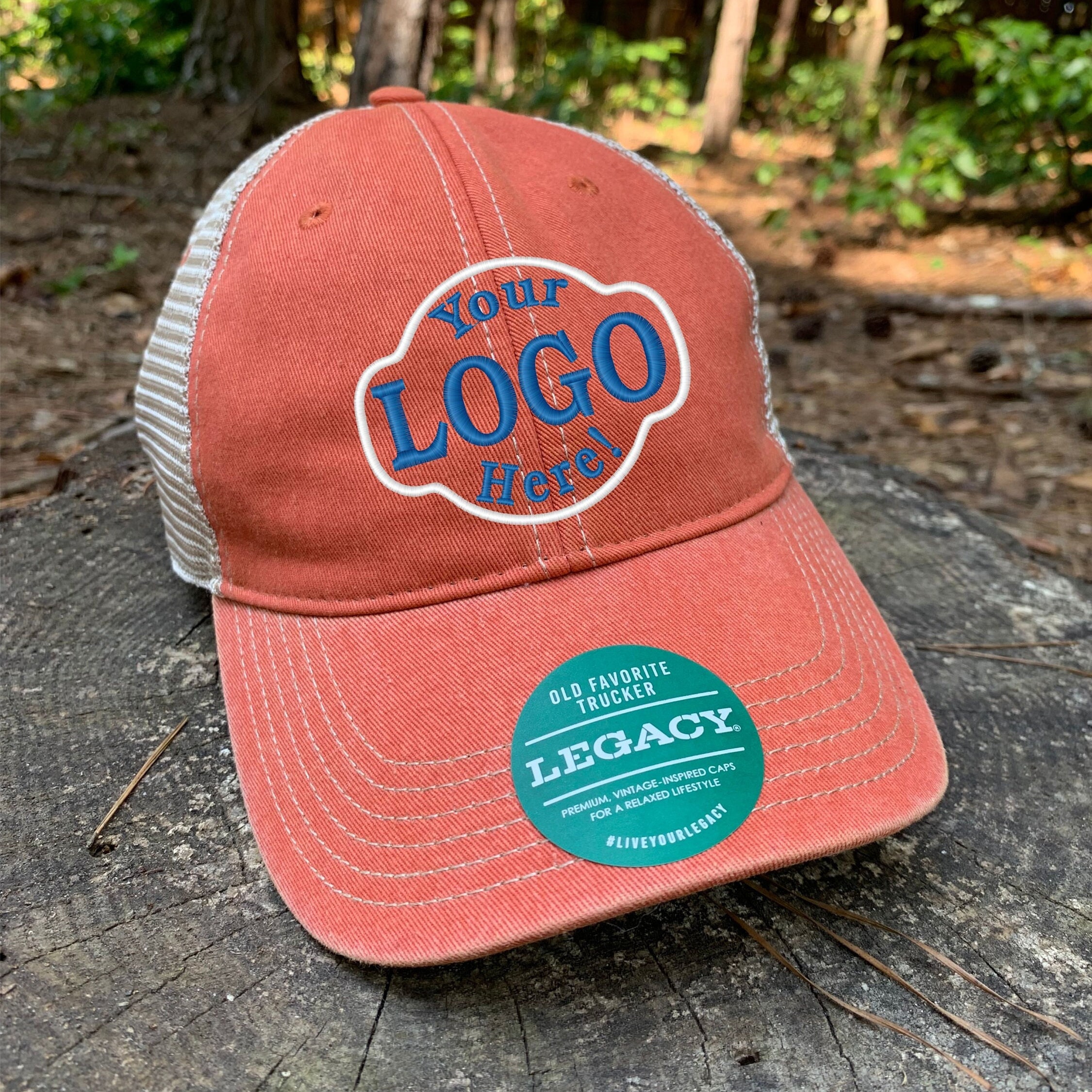 Custom Embroidered Hats, Non-structured Hat, Legacy Hats, Custom Text ...