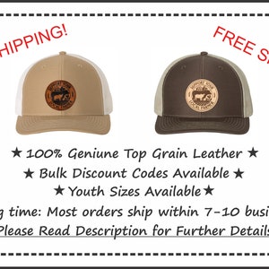 Leather Patch Hat, Support Local Farmers Hat, Trucker Cap, Farm Apparel ...