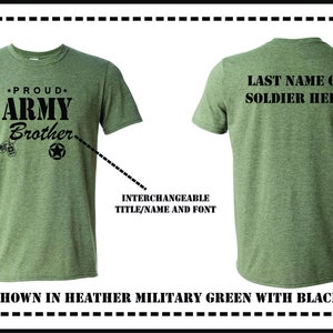 Military Family Custom Shirts, Custom Army Shirts, Proud Army Family ...