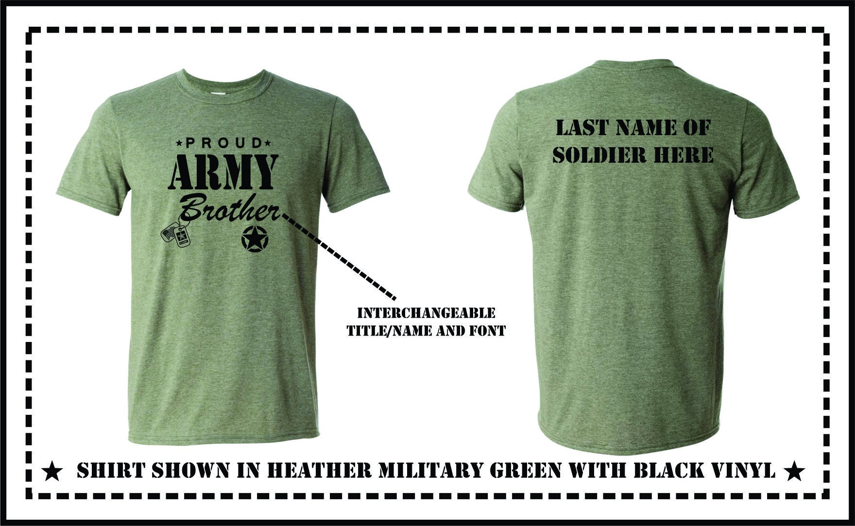 Military Family Custom Shirts, Custom Army Shirts, Proud Army Family ...