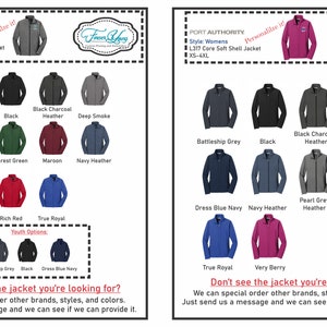 Custom Embroidered Jackets, Personalized Business Jackets, Soft Shell ...