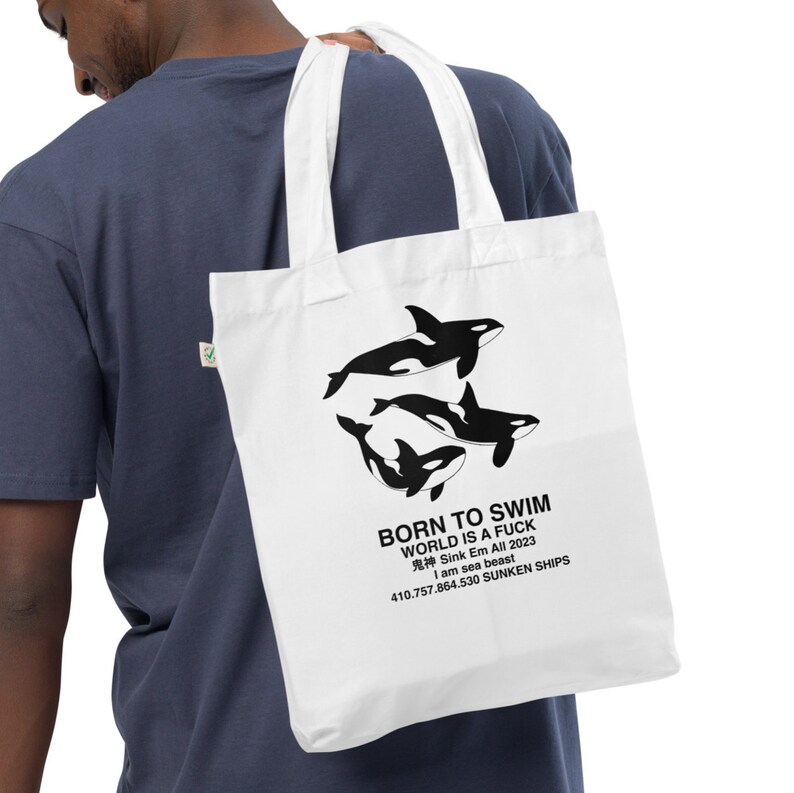 Orcas BORN TO SWIM Tote Bag, Eat the Rich Orca, Sink Ships Shirt, Meme Gift, Fuck Seaworld - Etsy