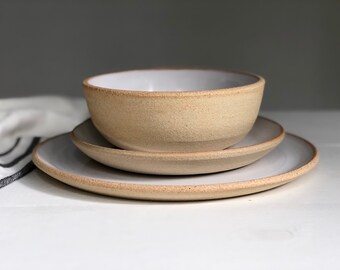 Pottery dinnerware set | Etsy