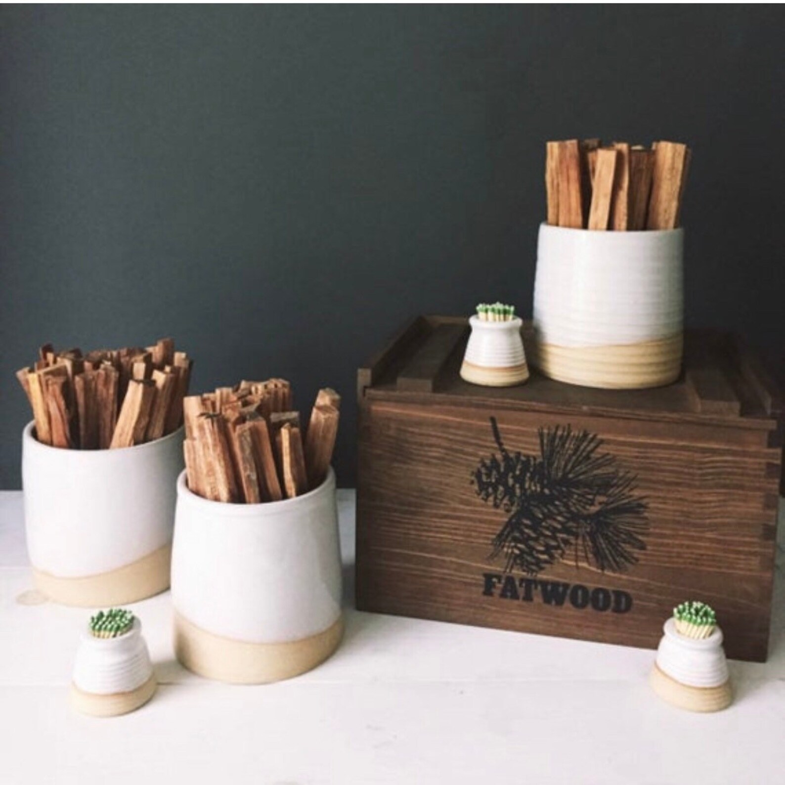 White Match Striker / Handmade Pottery / Match Holder / Candle - Etsy