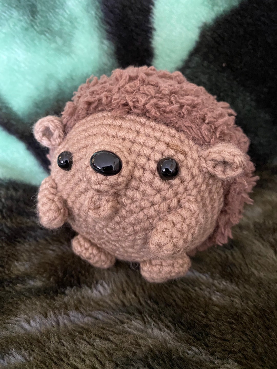 Fuzzy Hedgehog - Etsy