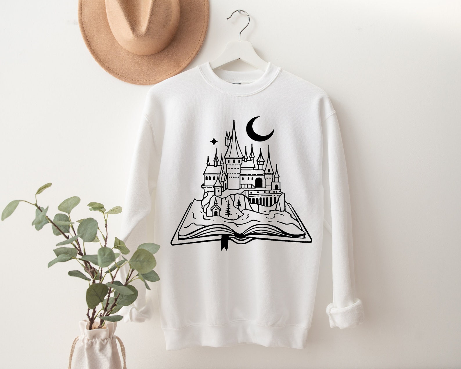 SVG Magic Wizard School Storybook Outline - Etsy