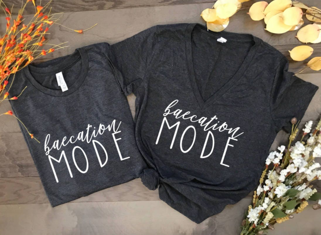 Baecation mode honeymoon vibes honeymoon shirts wedding | Etsy