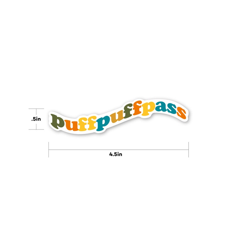 Puff Puff Pass Sticker Decorate Anything With an - Etsy