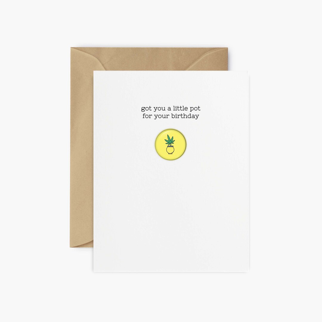 Weed-themed Birthday Card, Hilarious 420 Gift for Stoners, Stoner ...