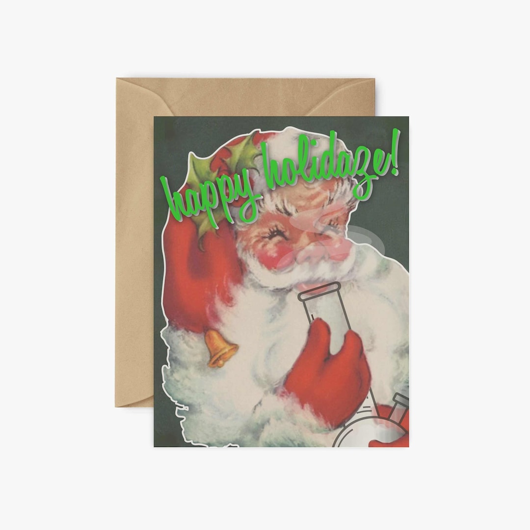 Funny Stoner Christmas Card Perfect 420 Holiday Gift for Her or Him ...