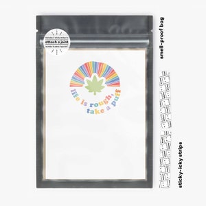 Life is Rough Take a Puff Cannabis Card Cannabis - Etsy