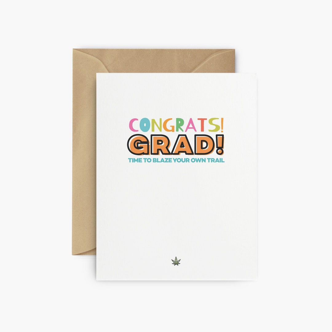 Stoner Grad Card, Weed Graduation Card, 420 Grad Card, Puff Puff Passed ...